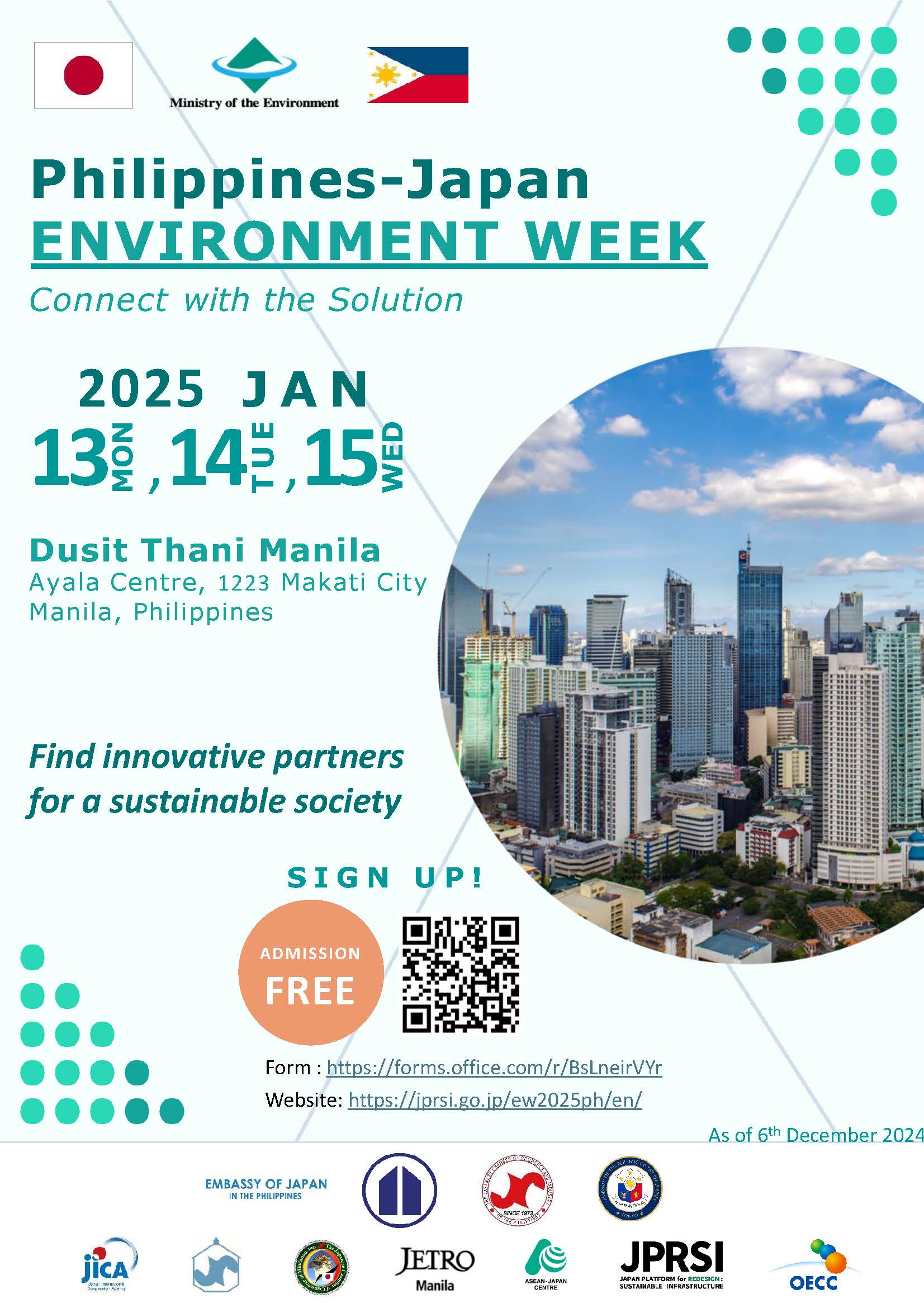 Participation in the Philippines – Japan Environment Week hosted by the ...